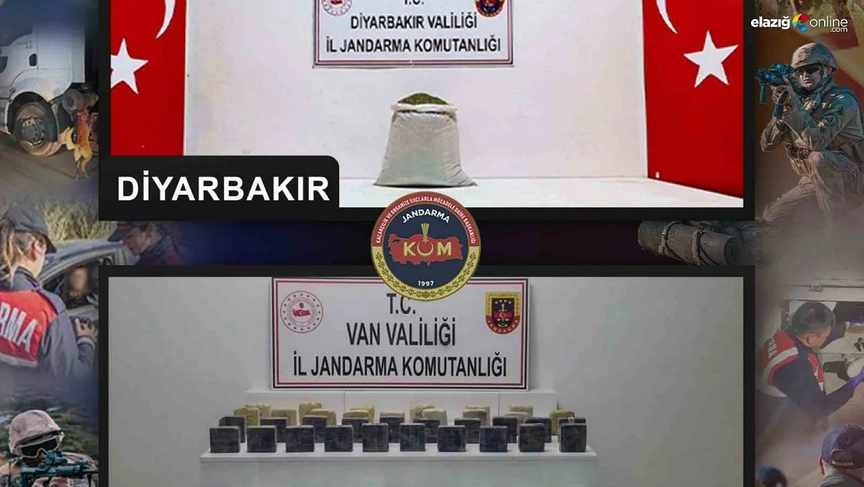 Diyarbakır ve Van'da toplam 47 kilo uyuşturucu ele geçildi